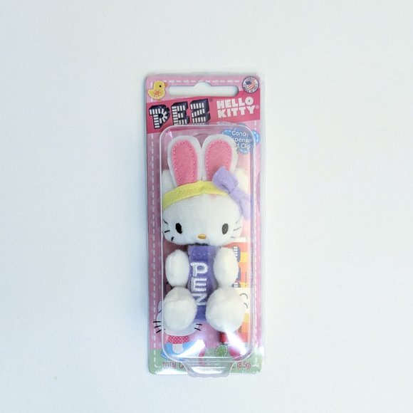 PEZ | Toys | Nib Pez Hello Kitty Easter Bunny Cute Kawaii 85g Plush ...